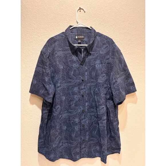 Gear | Shirts | Alaskan Hard Gear Shirt Xxl Blue Elevation Map Pattern ...